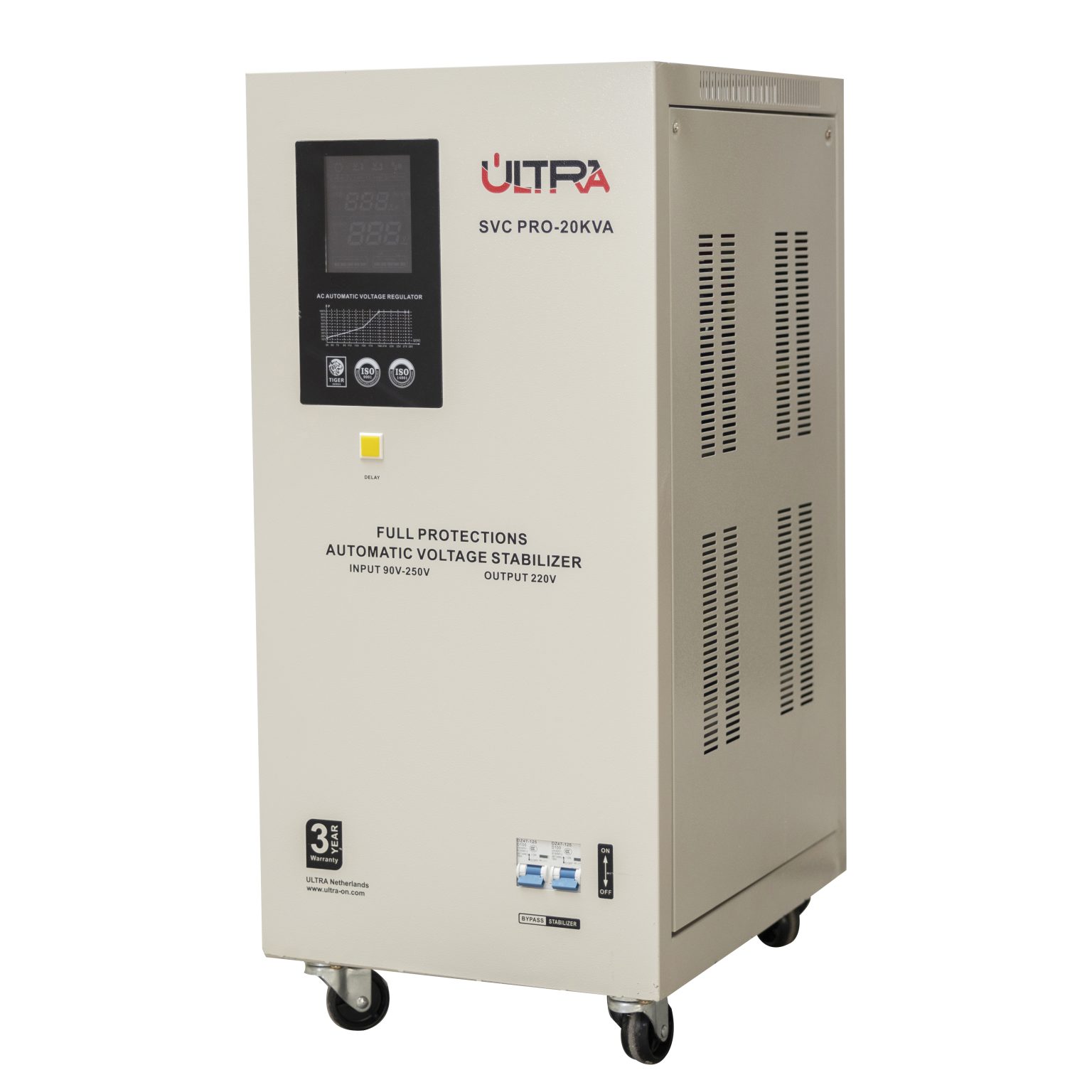 SVC-20000 ULTRA Voltage Stabilizer – 20 KVA Single Phase