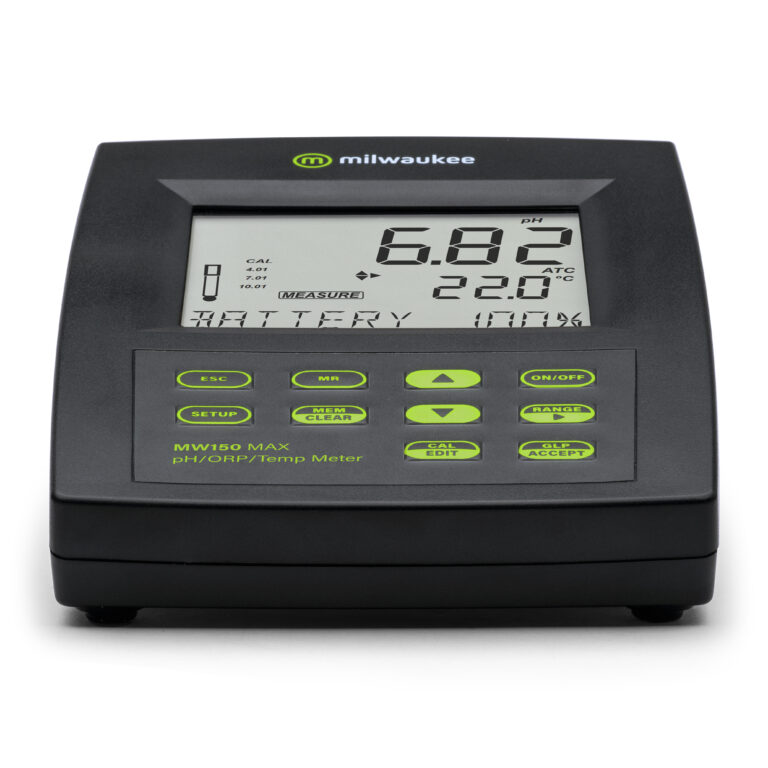 "Milwaukee MW150 MAX pH/ORP/Temp Bench Meter with High Accuracy"