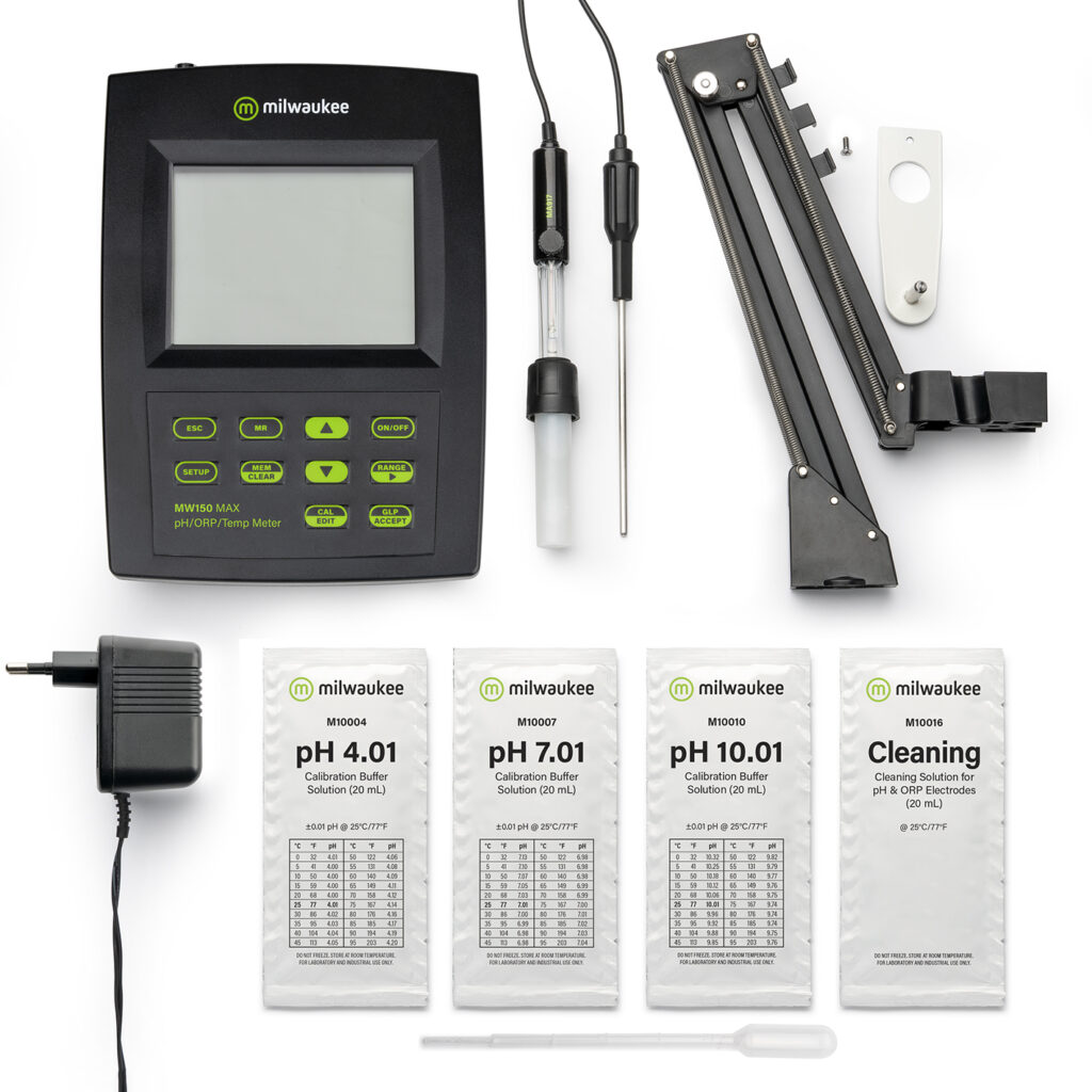 "Milwaukee MW150 MAX pH/ORP/Temp Bench Meter with High Accuracy"