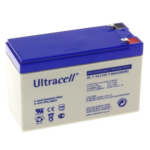 Ultracell Lead Acid Battery 12V 7Ah - Compact and Durable Performance