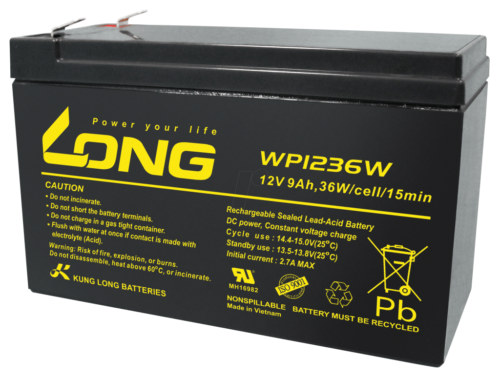 WP 9-12 LONG Lead Acid Battery 12V 9Ah – High Performance & Maintenance ...