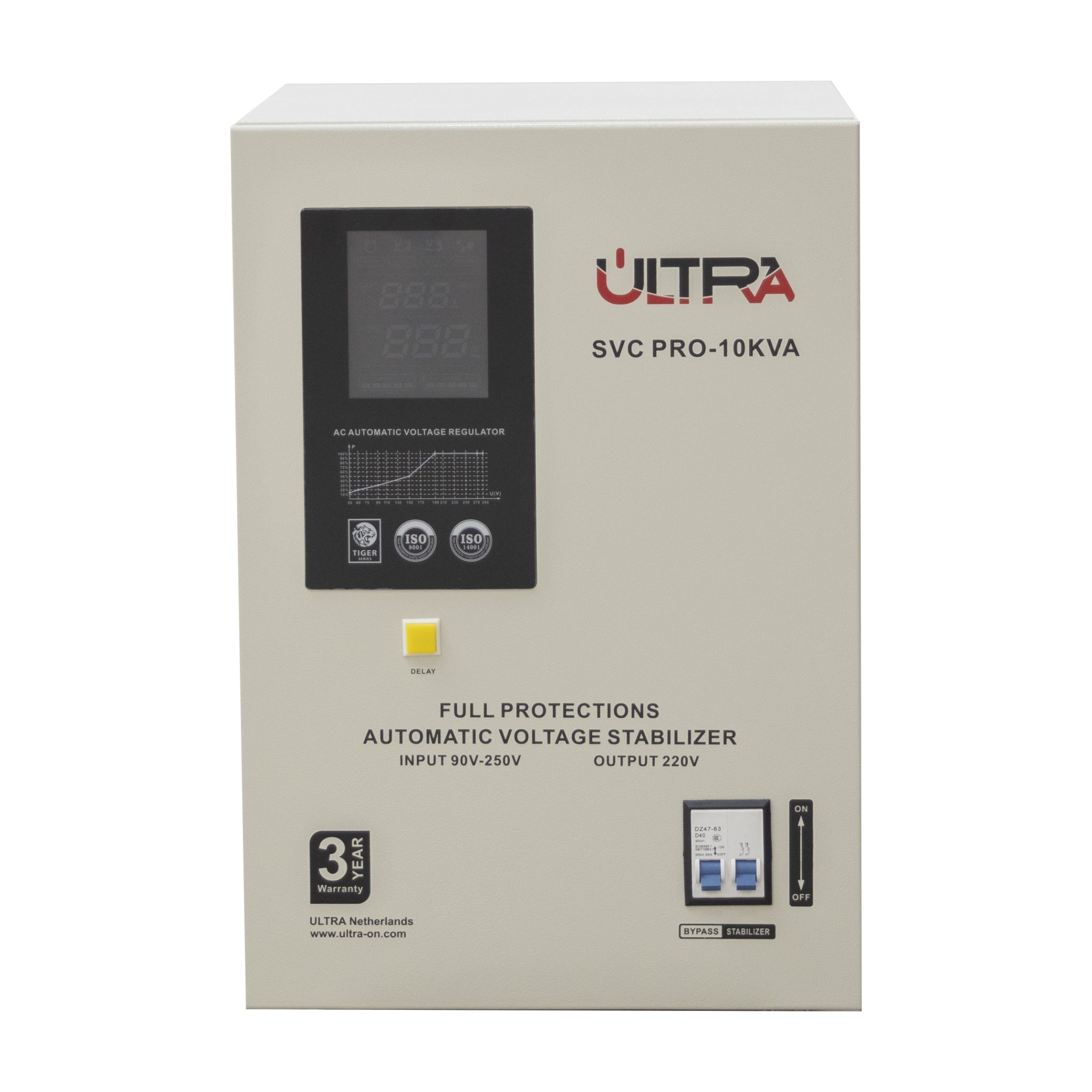 SVC-10000 ULTRA Voltage Stabilizer | 10 KVA Reliable Regulation